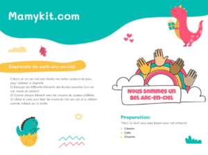 Feuille de coloriage sur la diversité dessinée à la main - Mamykit