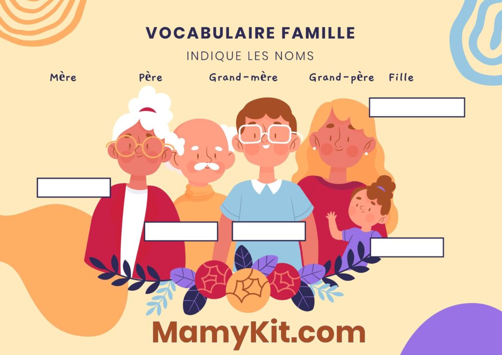 Vocabulaire Famille - Mamykit