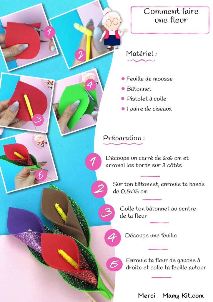 Comment faire une fleur - Mamykit
