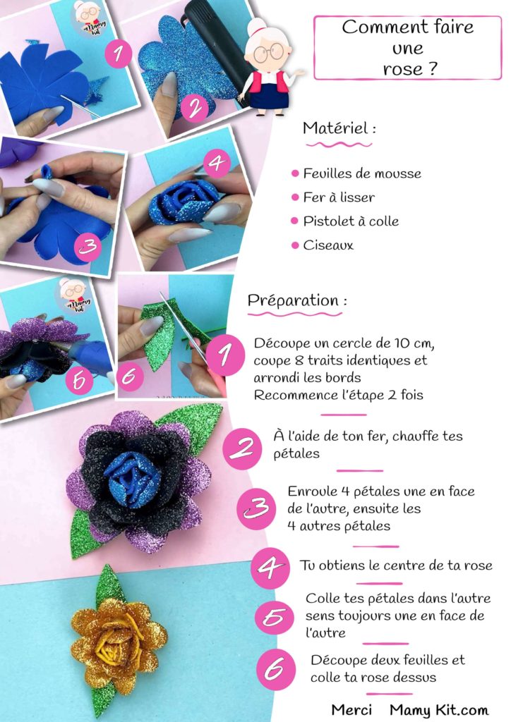 Comment faire une rose ? - Mamykit